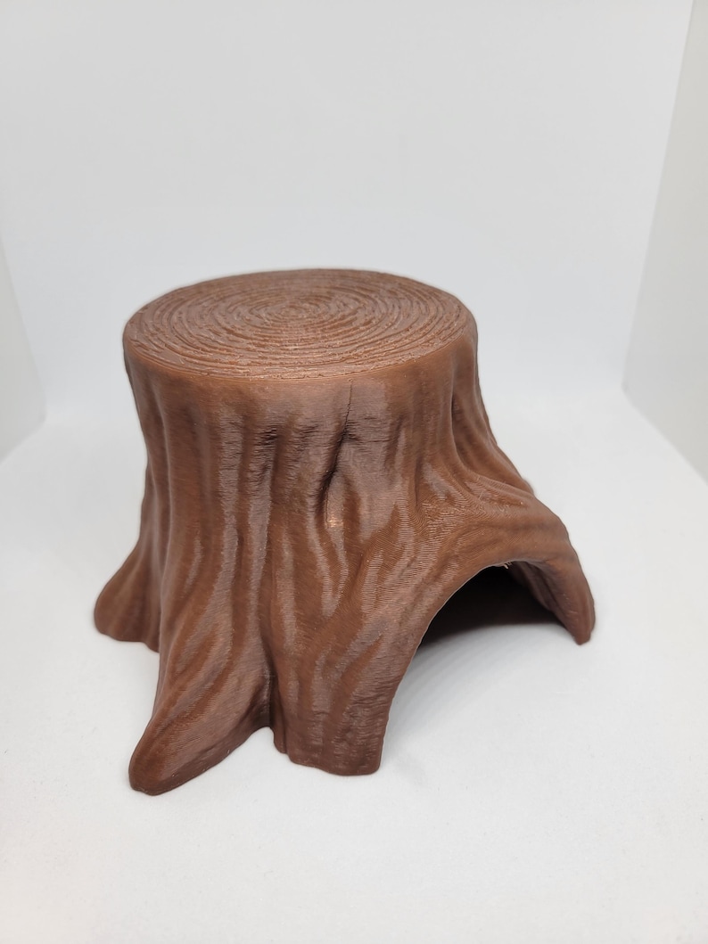 3D Printed Tree Stump Spider Hide – Realistic Reptile | Tarantula ...