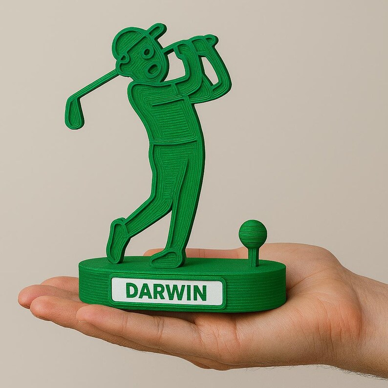 Funny Golf Trophy – “swing and Miss” Meme Award – Personalized 3d ...