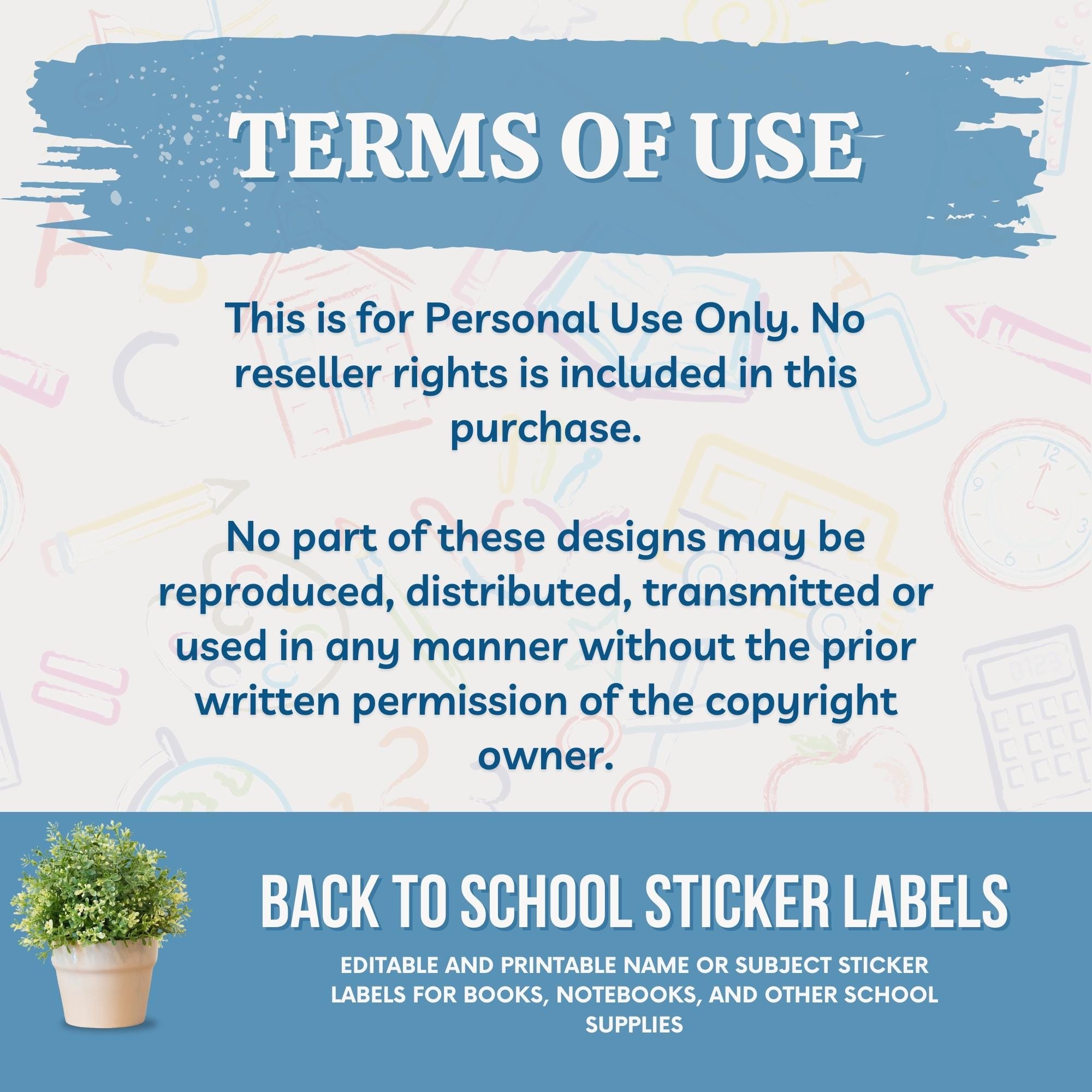 Back to School Sticker Labels, Printable Notebook Labels, Kids Name ...