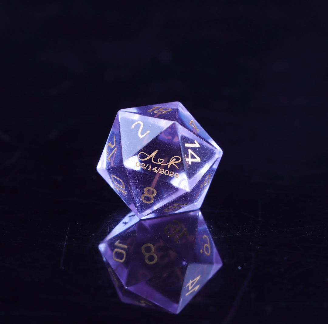 Personalised Wedding Dice, Stone Dice Set, Dnd Dice Set, Dnd Gifts ...