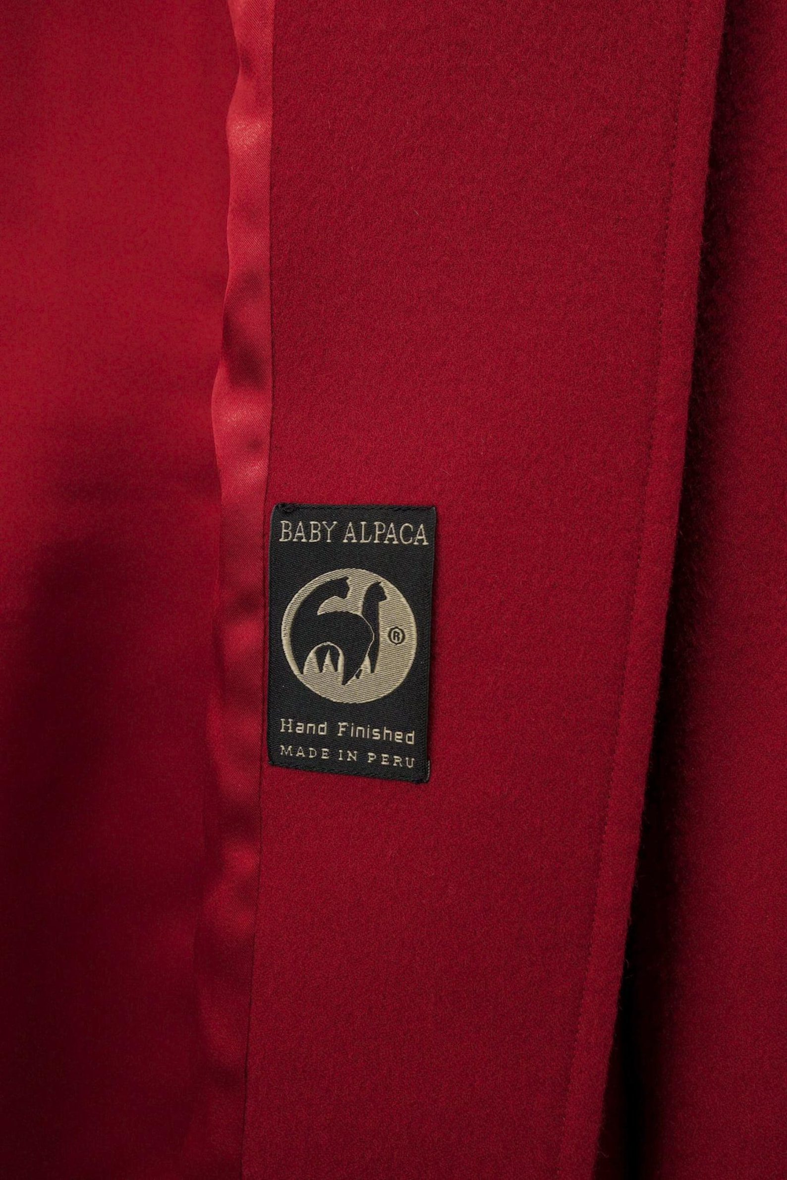 Bojana Sentaler Red Alpaca Duffle Coat - Etsy