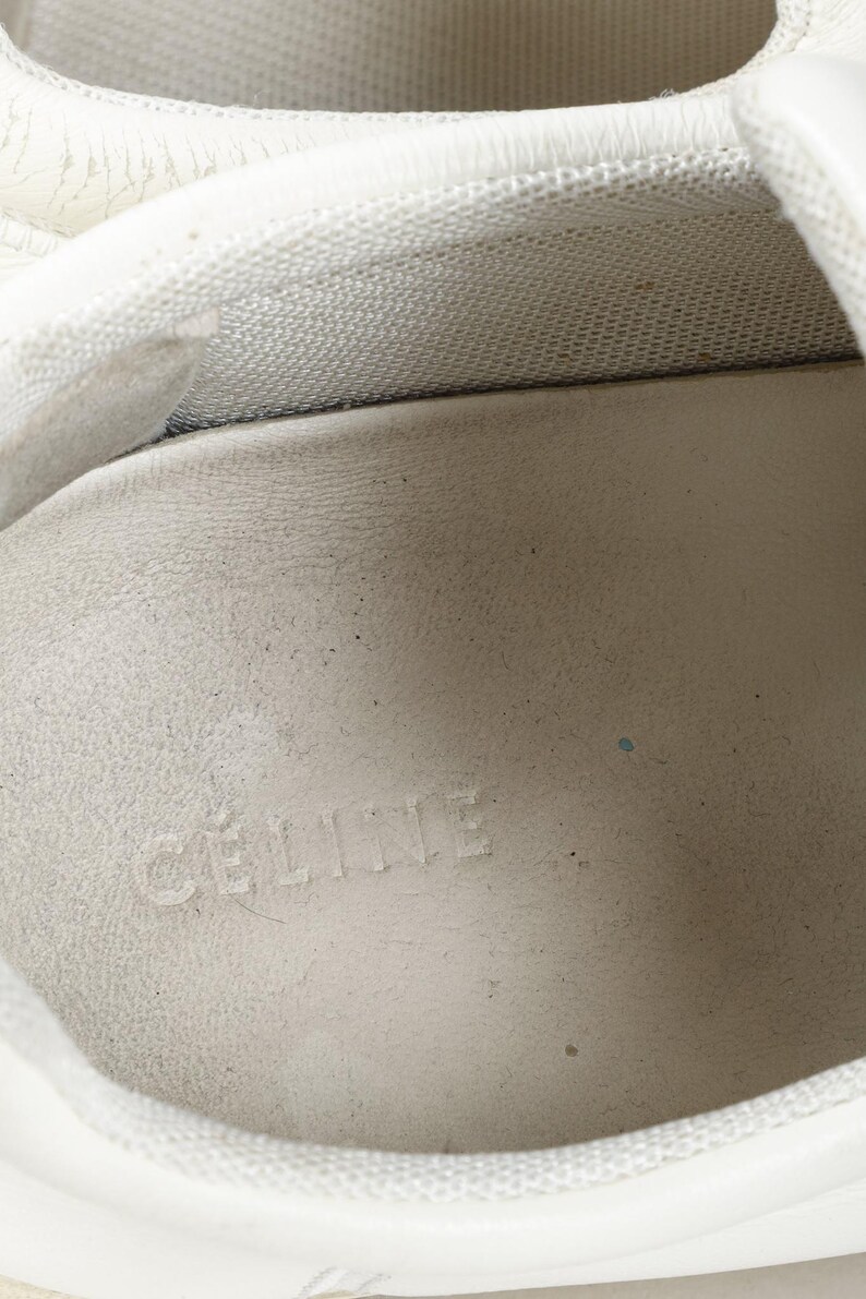 Celine White Leather Slip-on Sneakers - Etsy