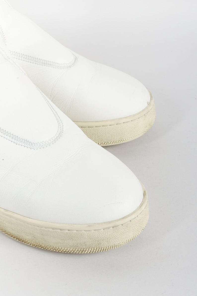 Celine White Leather Slip-on Sneakers - Etsy