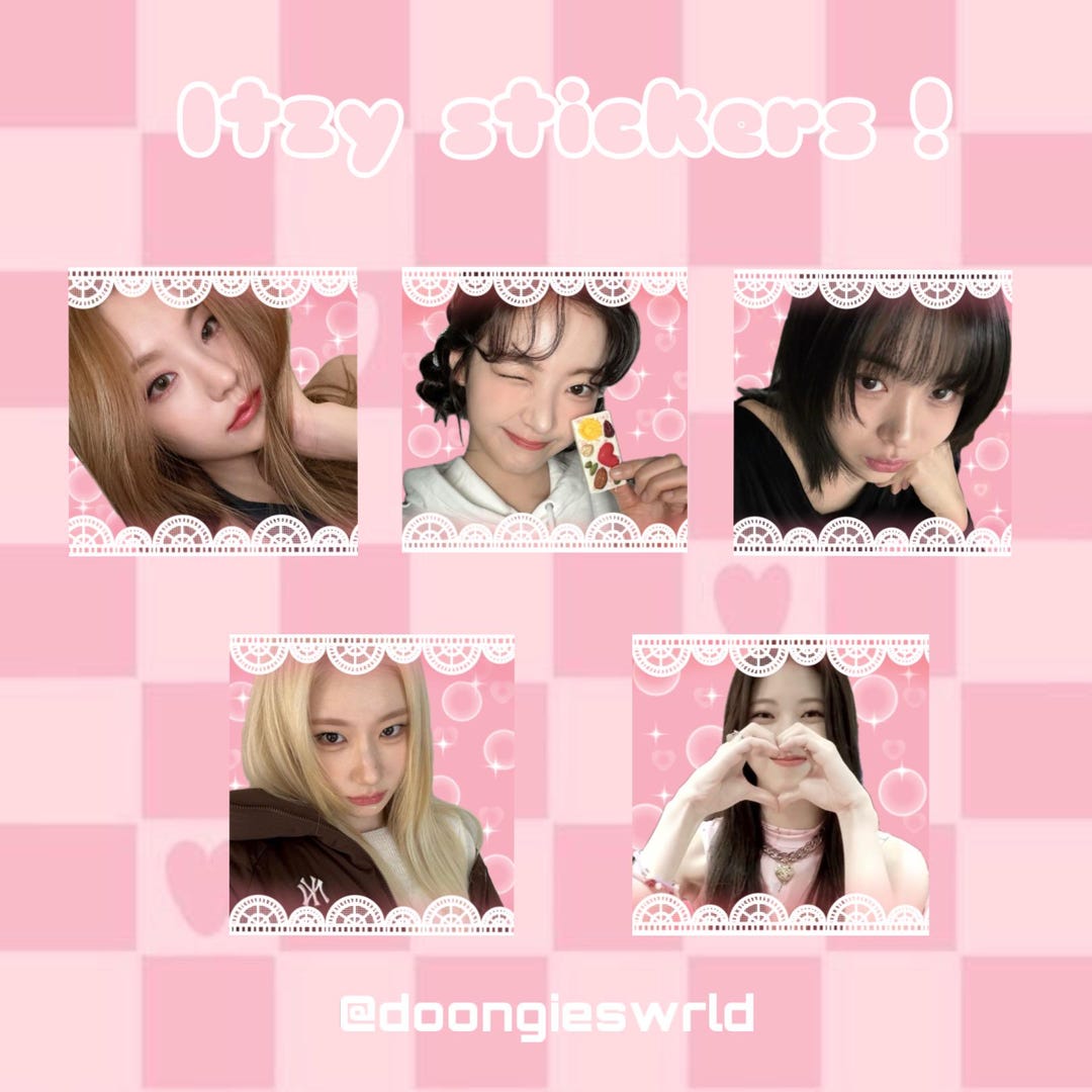 Itzy ! Mail Stickers | Stickers | Mail Stickers | Kpop | Itzy - Etsy
