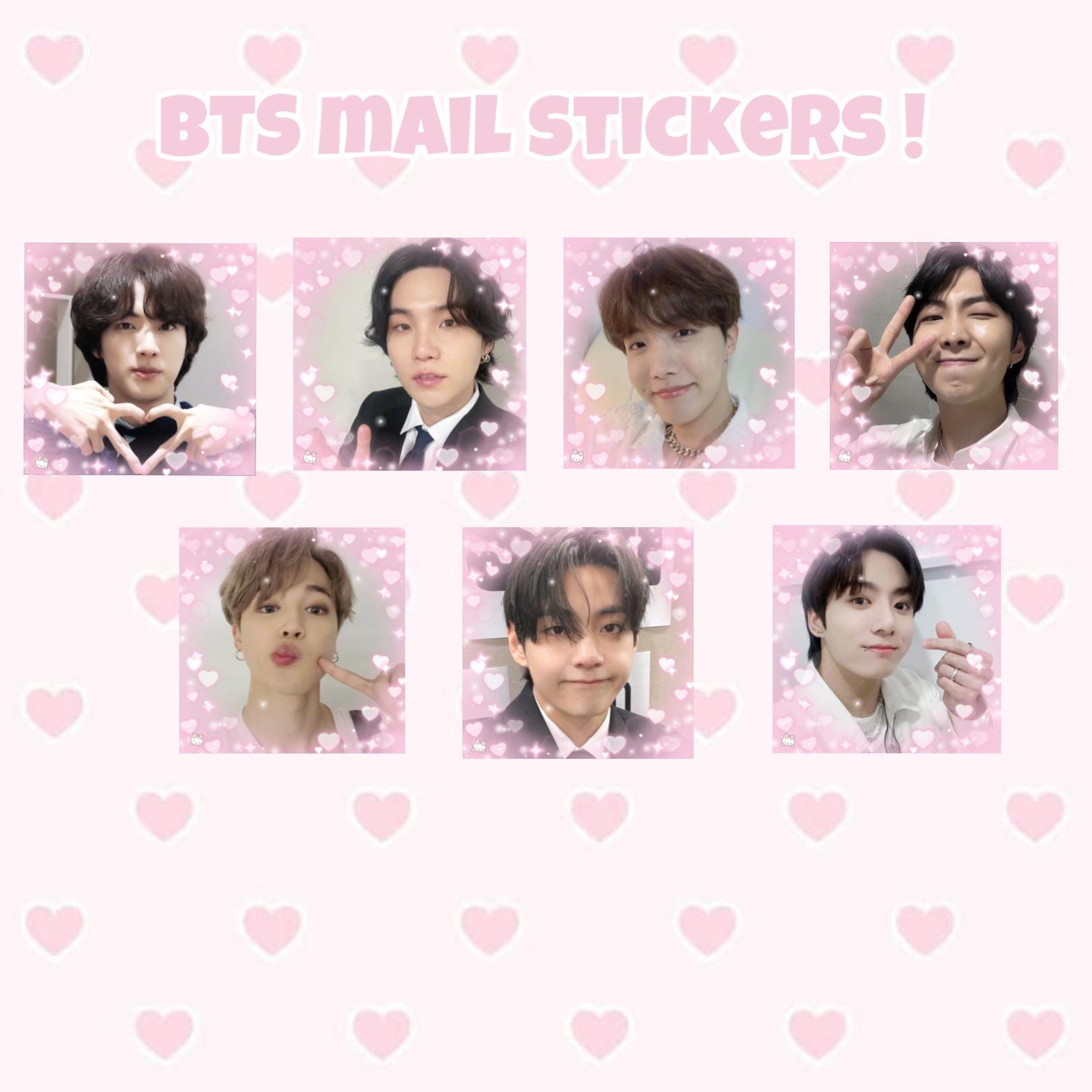 BTS Mail Stickers - Etsy