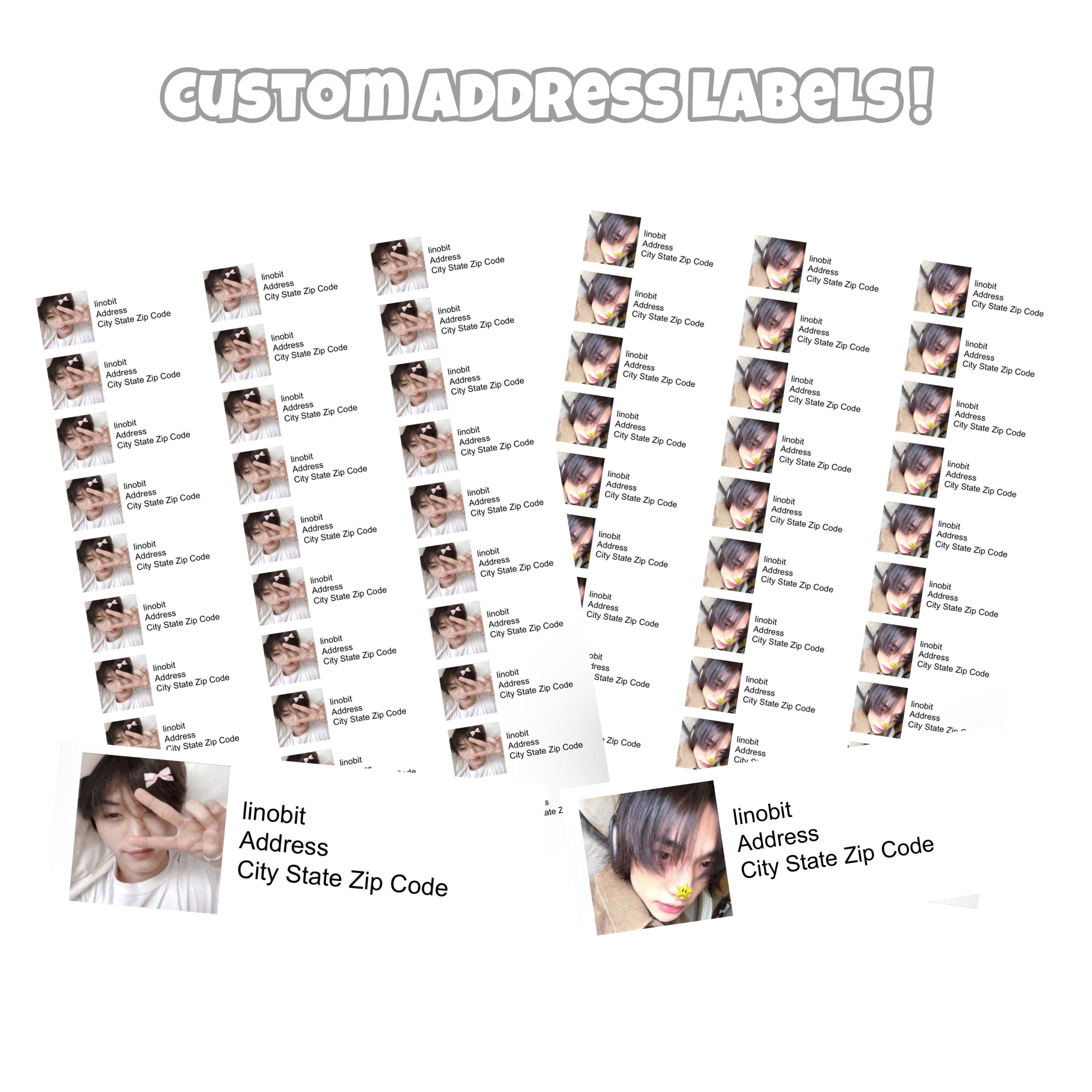 CUSTOM Kpop Address Labels | Custom Address Labels Mail Sticker Kpop - Etsy
