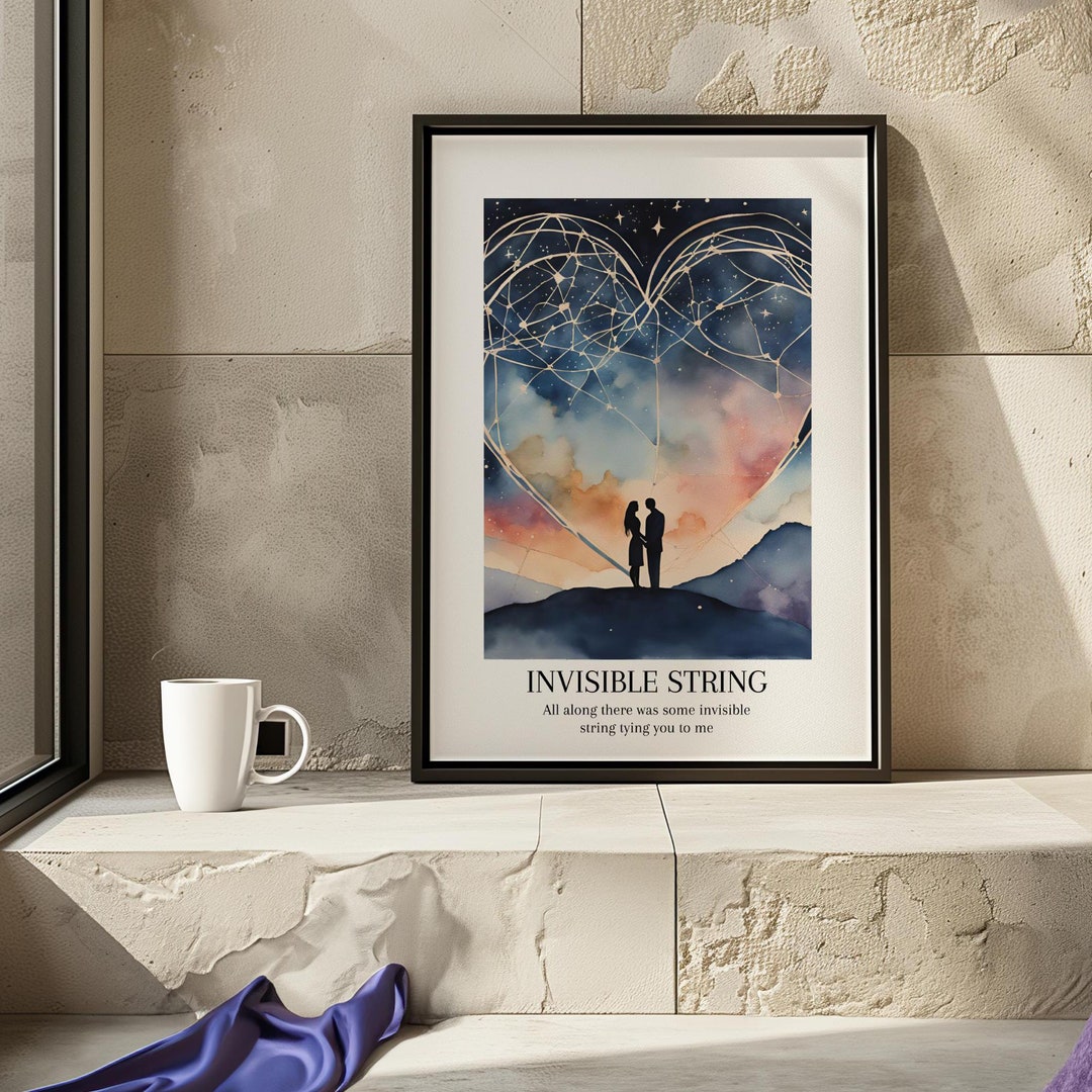 Invisible String Taylor Swift Lyric Wall Art Print Poster Folklore ...