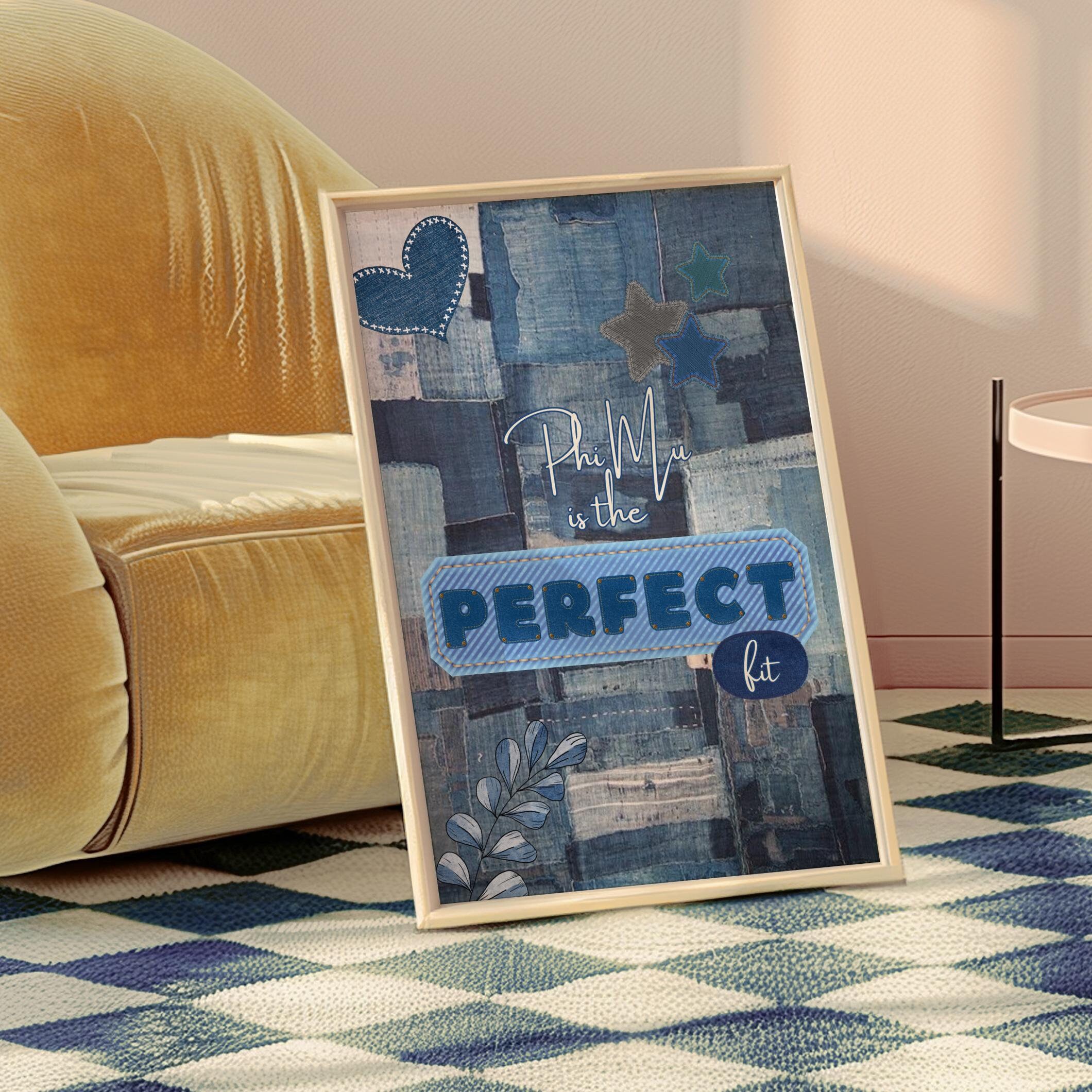 CUSTOM Sorority Merch Retro Print College Apartment Decor Dorm Decor ...