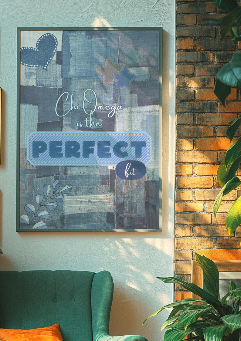 CUSTOM Sorority Merch Retro Print College Apartment Decor Dorm Decor ...