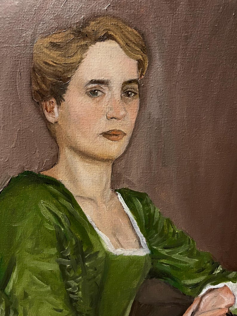 Portrait of a Lady on Fire Oil Painting - Etsy