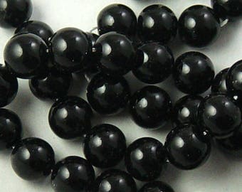 Black jet beads | Etsy