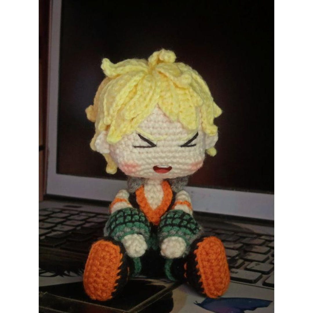 Handmade Crochet Bakugo Katsuki Doll, Crochet Bakugo Doll, Amigurumi ...