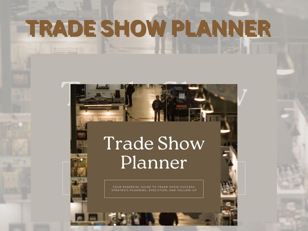 Trade Show Planner Editable Planner Canva Trade Show Editable Planner ...