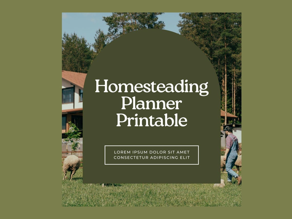 Printable Homesteading Planner Gardening Journal Printable Planner for ...