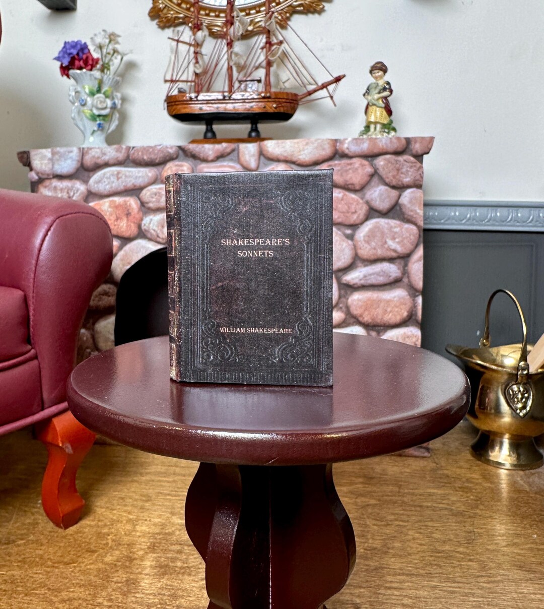 Miniature Shakespeare’s Sonnets Book – Handmade Antique Style “olde ...