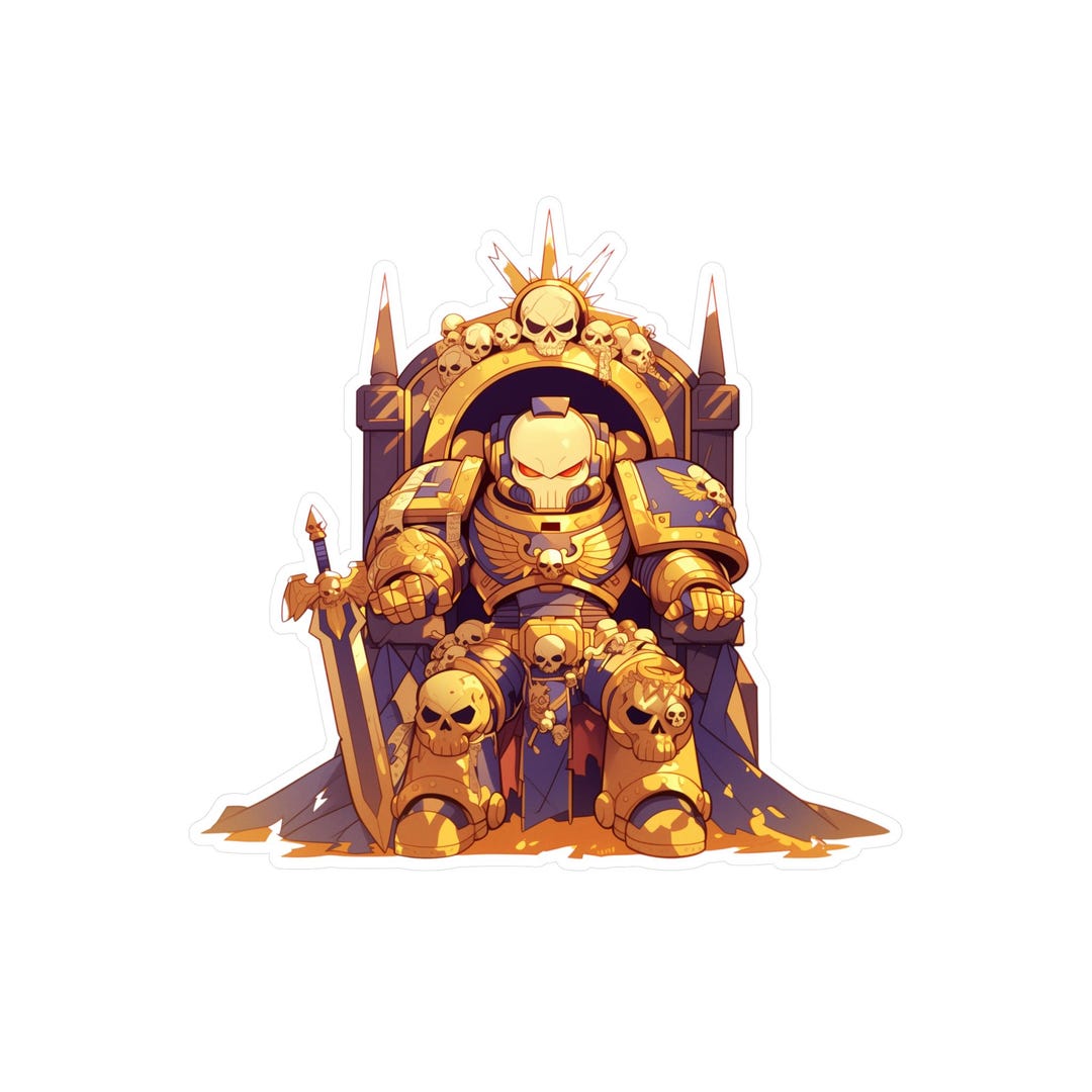 God Emperor Chibi Wargaming Sticker, Tabletop Gaming Gift, Marine Decal ...