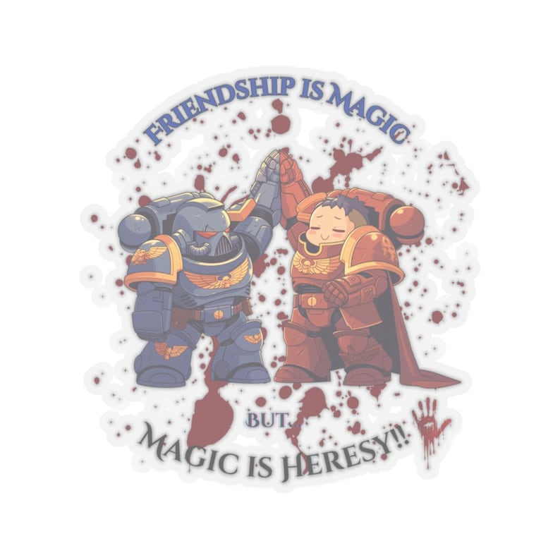 Magic is Heresy Funny Wargaming Kiss Cut Sticker Wargamer Miniature ...