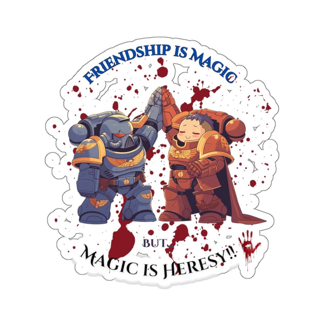Magic is Heresy Funny Wargaming Kiss Cut Sticker Wargamer Miniature ...