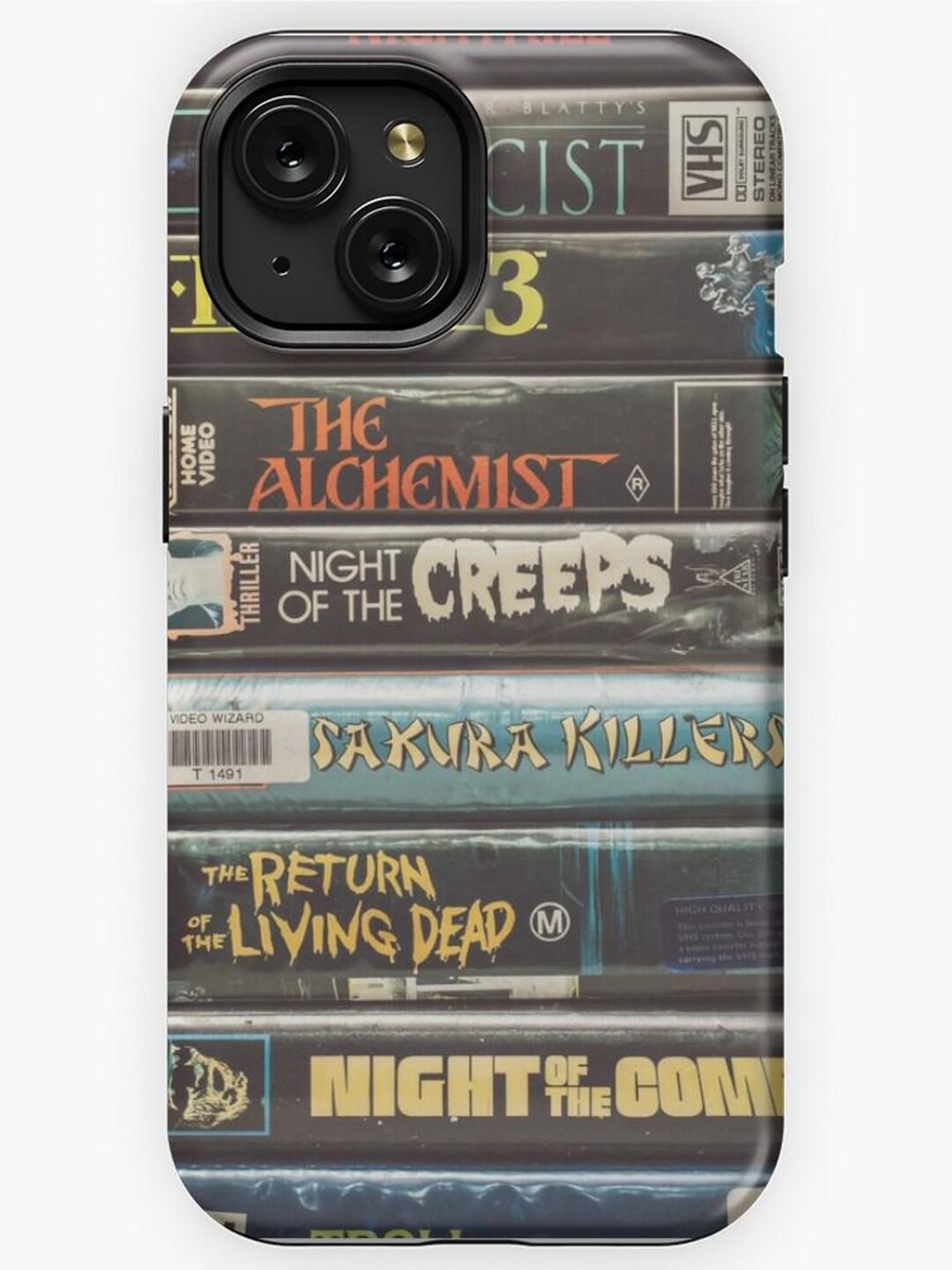 Creepy VHS Tape Phone Case, VHS Retro Rentals Phone Case, Halloween ...