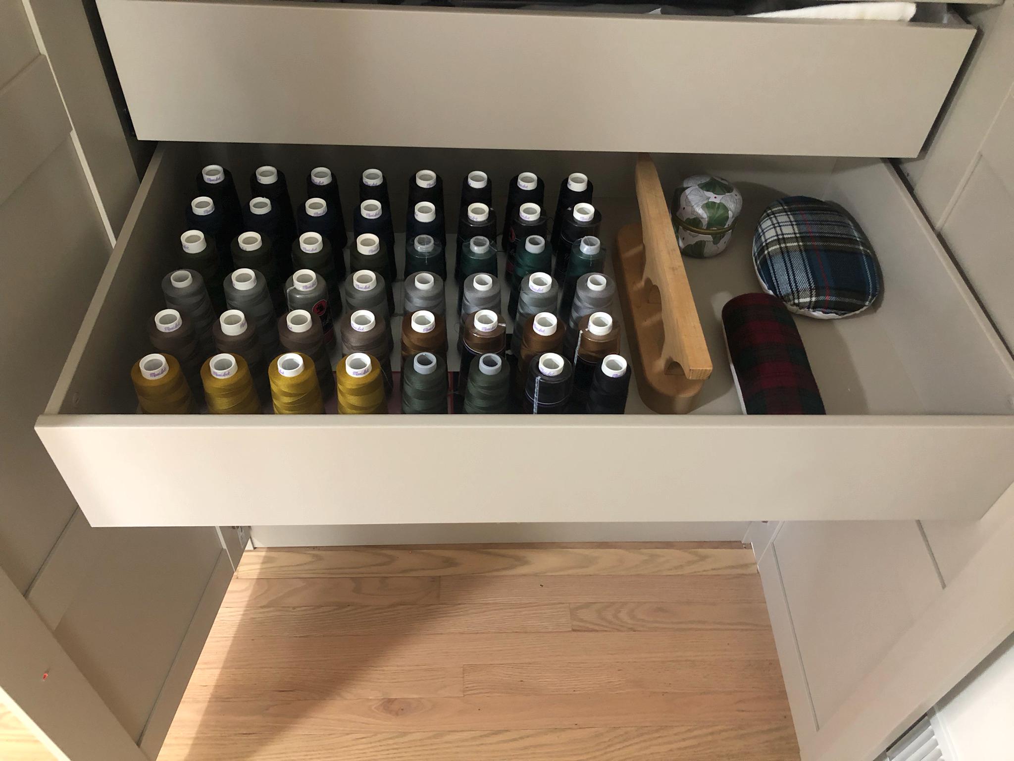 2 Cone Thread Organizer, Drawer Organizer, Sewing Thread Cone Tray - Etsy