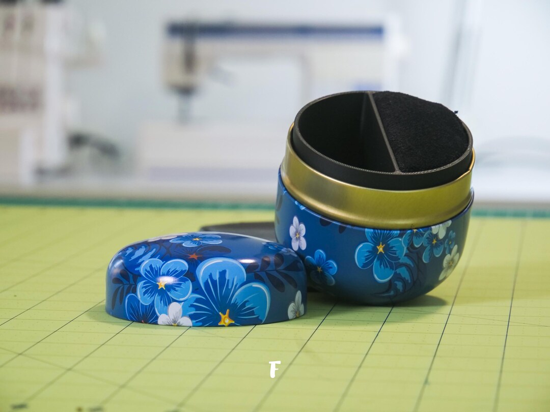 Tin Pin Cushion With Lid - Etsy
