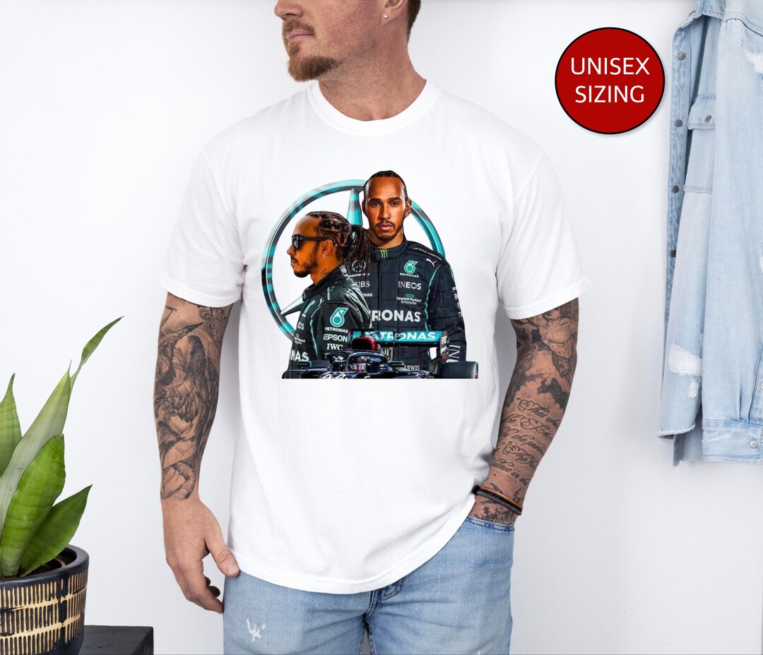 Lewis Hamilton Graphic Unisex T-shirtf1 Racing Shirt, LH44, F1 ...
