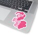 Pinkie Pie Sticker Assorted Sizes, Transparent or White Vinyl, Adorable ...