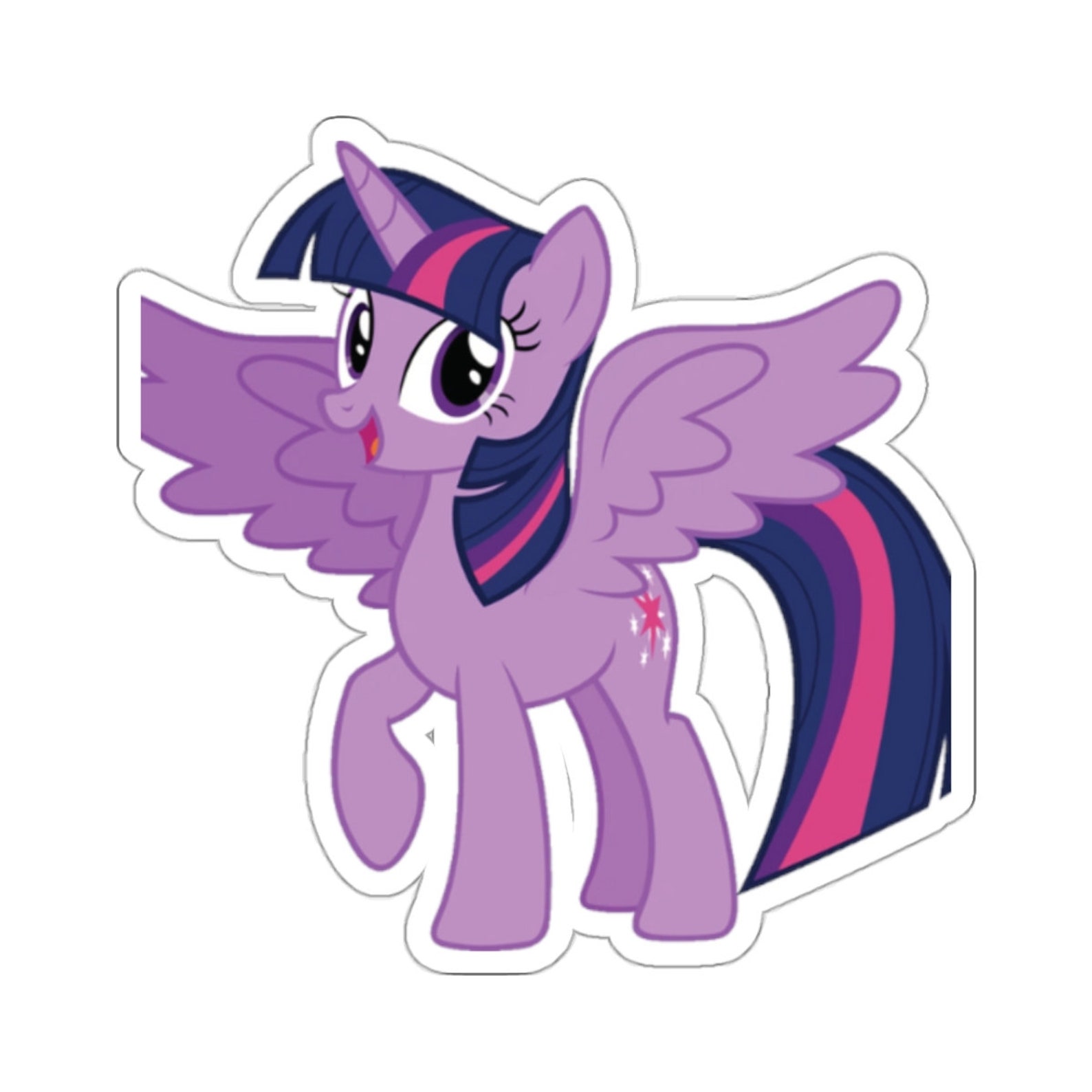 Twilight Sparkle Sticker Assorted Sizes, Transparent or White Vinyl ...