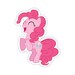 Pinkie Pie Sticker Assorted Sizes, Transparent or White Vinyl, Adorable ...