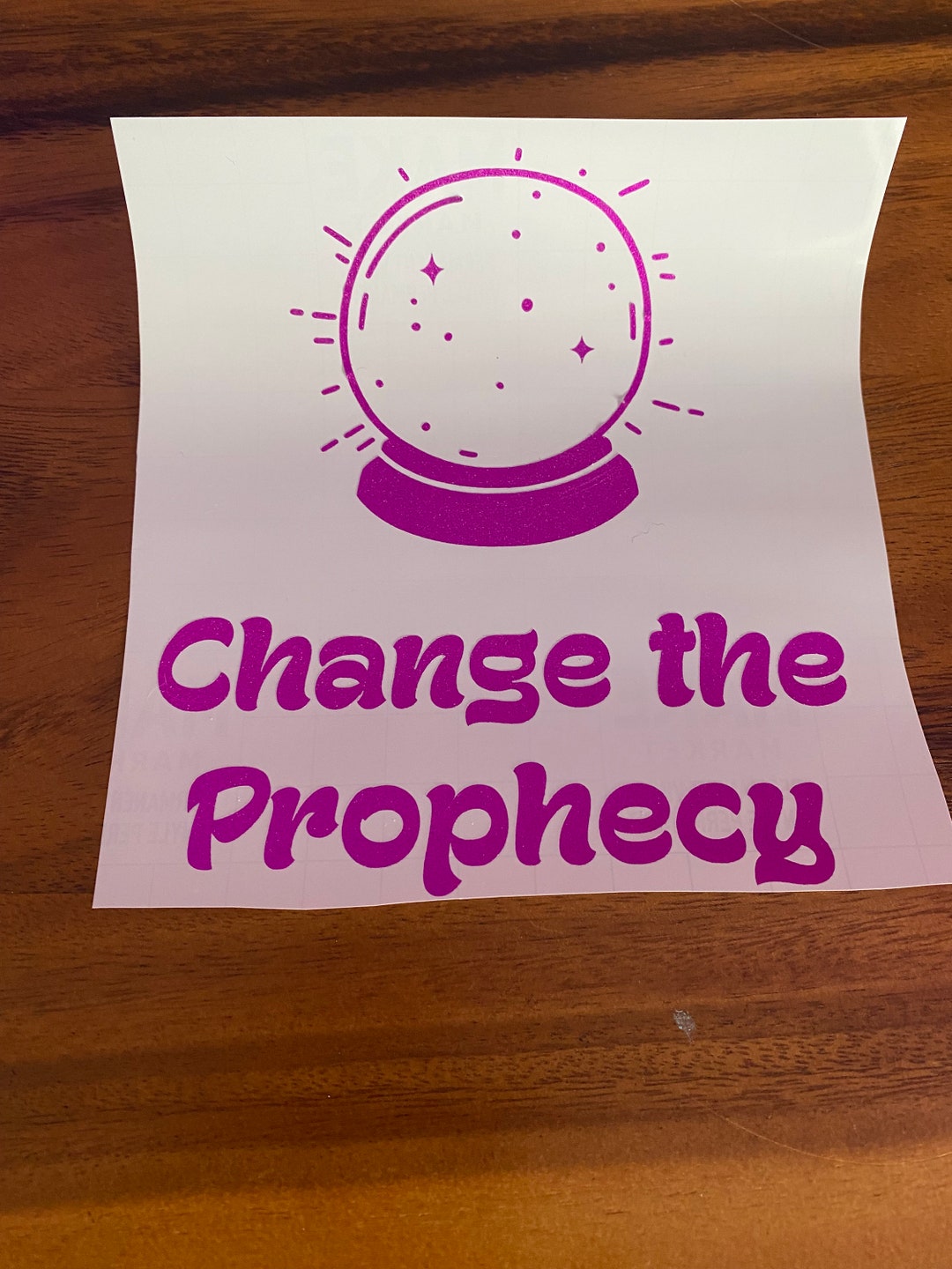 Taylor Swift Lyric Sticker Change the Prophecy - Etsy
