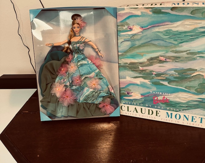 Mattel Artist Claude Monet Water Lily Barbie 1997 NRFB 17783 New in Box ...