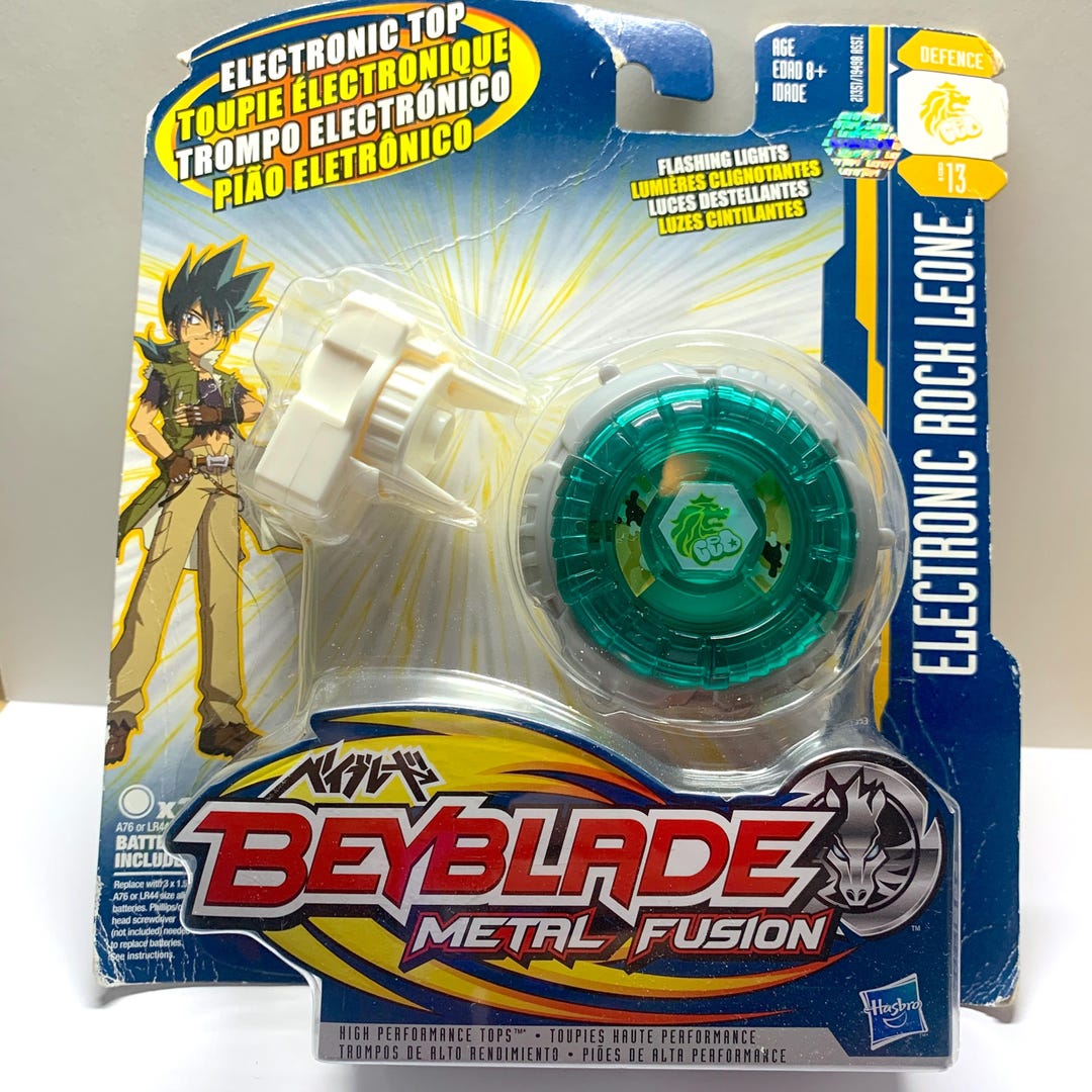 HASBRO Beyblade Metal Fusion Electronic Rock Leone SEALED 2010's - Etsy
