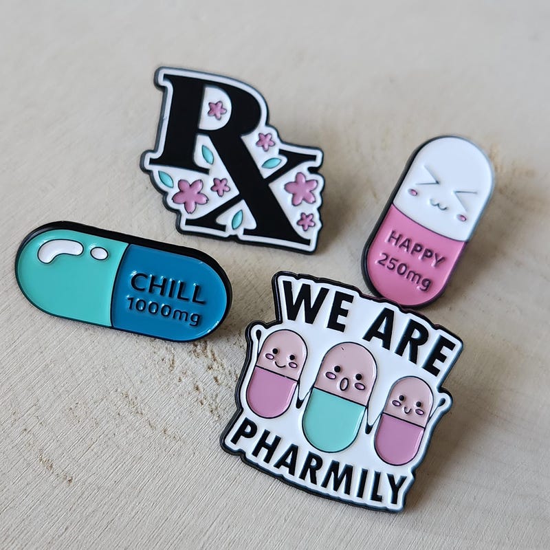 Pharmacy Lapel Pin - Etsy