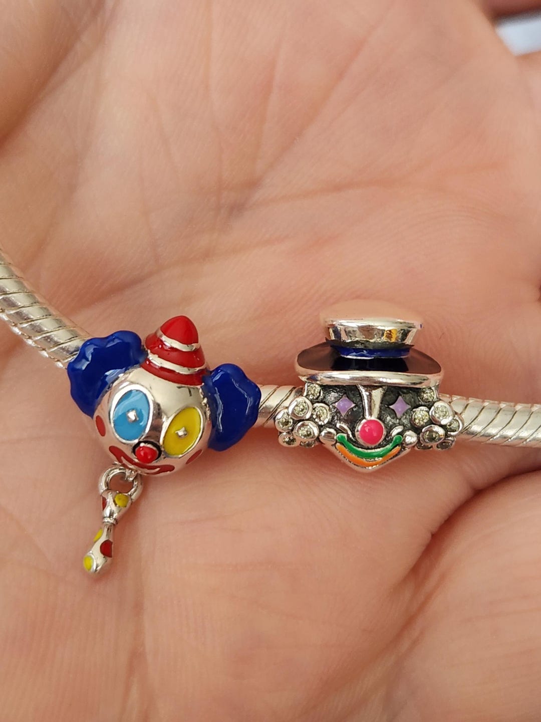 Pandora Style Circus Clown Charm, Silver Circus/carnival Charm ...