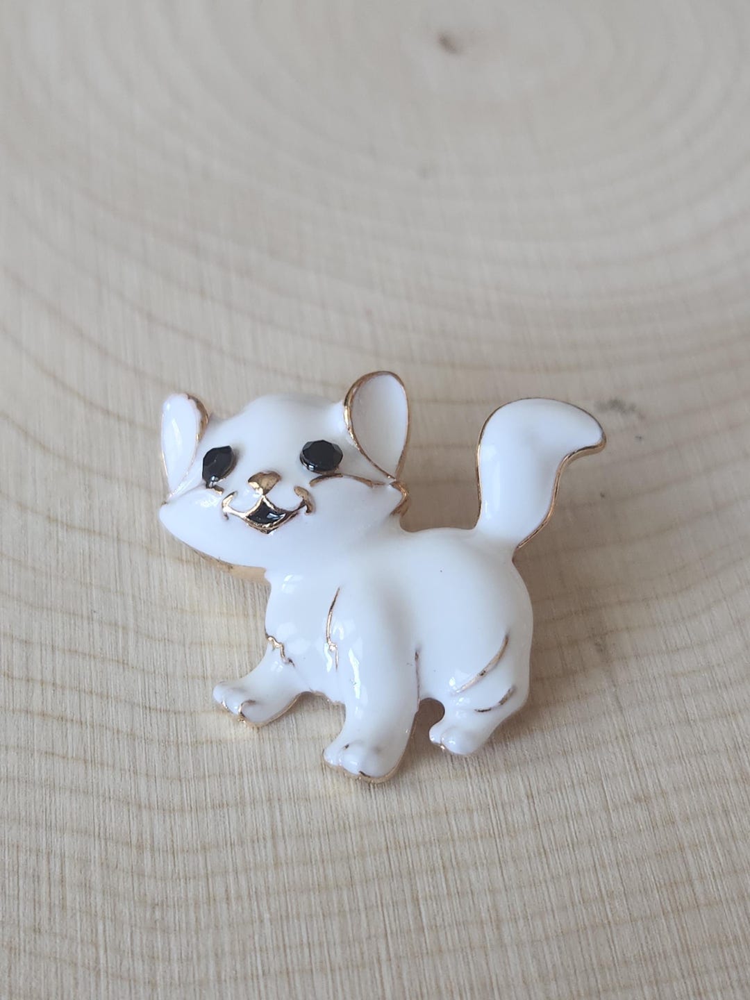 Cat Brooch, Cat/kitty Brooch, Enamel Cat Brooch, Lapel Pin, Cat, Brooch ...