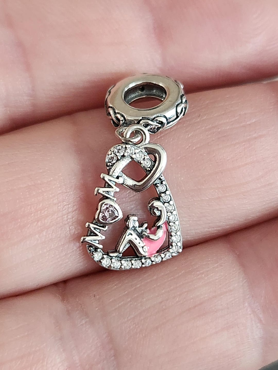 Mother's Love Charm, Mother and Child, Mom and Baby Charm, Mother's Day ...