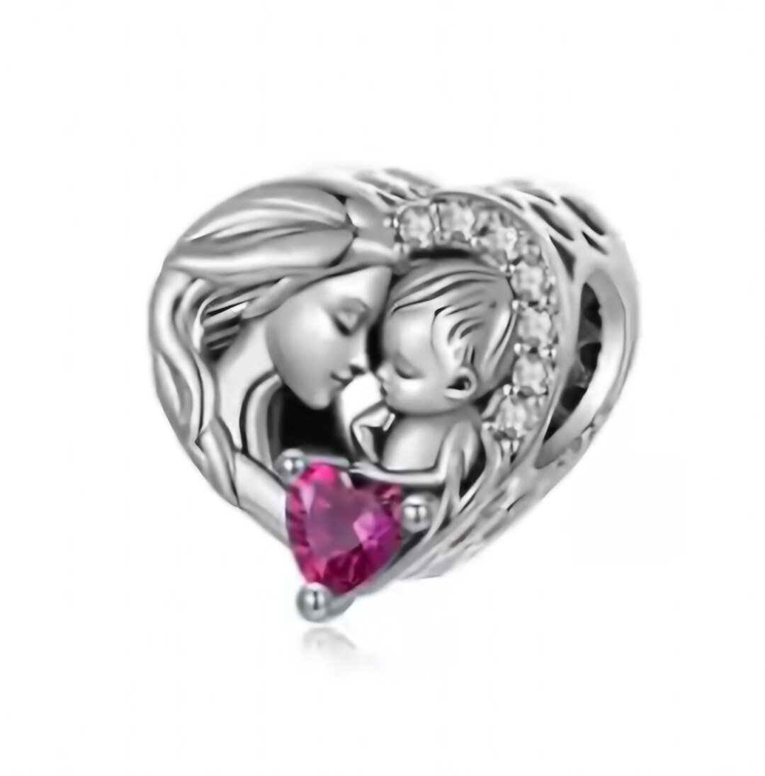 Mother's Love Charm, Mother and Child, Mom and Baby Charm, Mother's Day ...