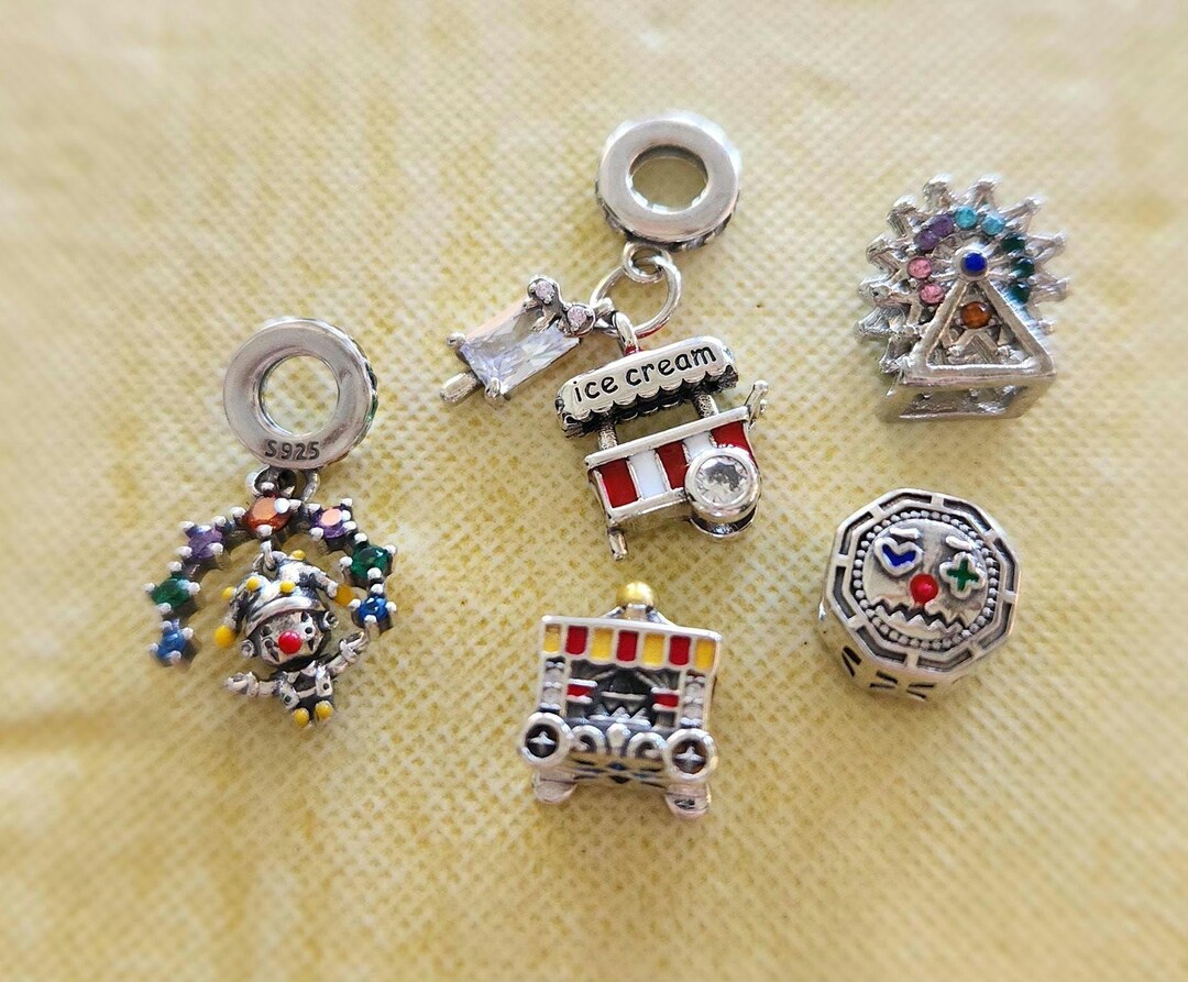 Sterling Silver Circus Charm, Silver Circus/carnival Charm, Bracelet ...