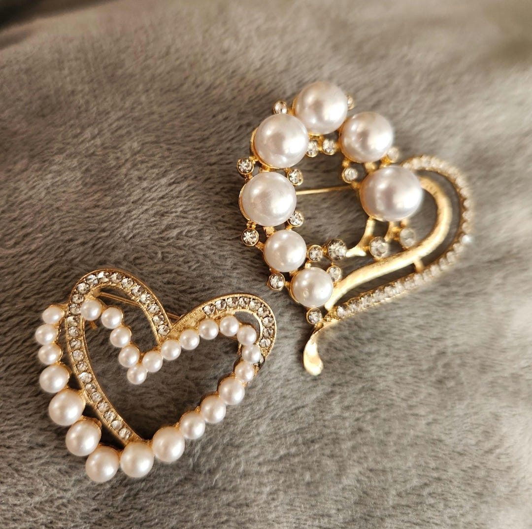 Heart Brooch, Heart Lapel Pin, Mother's Day, Brooch, Heart, Pins, Gift ...