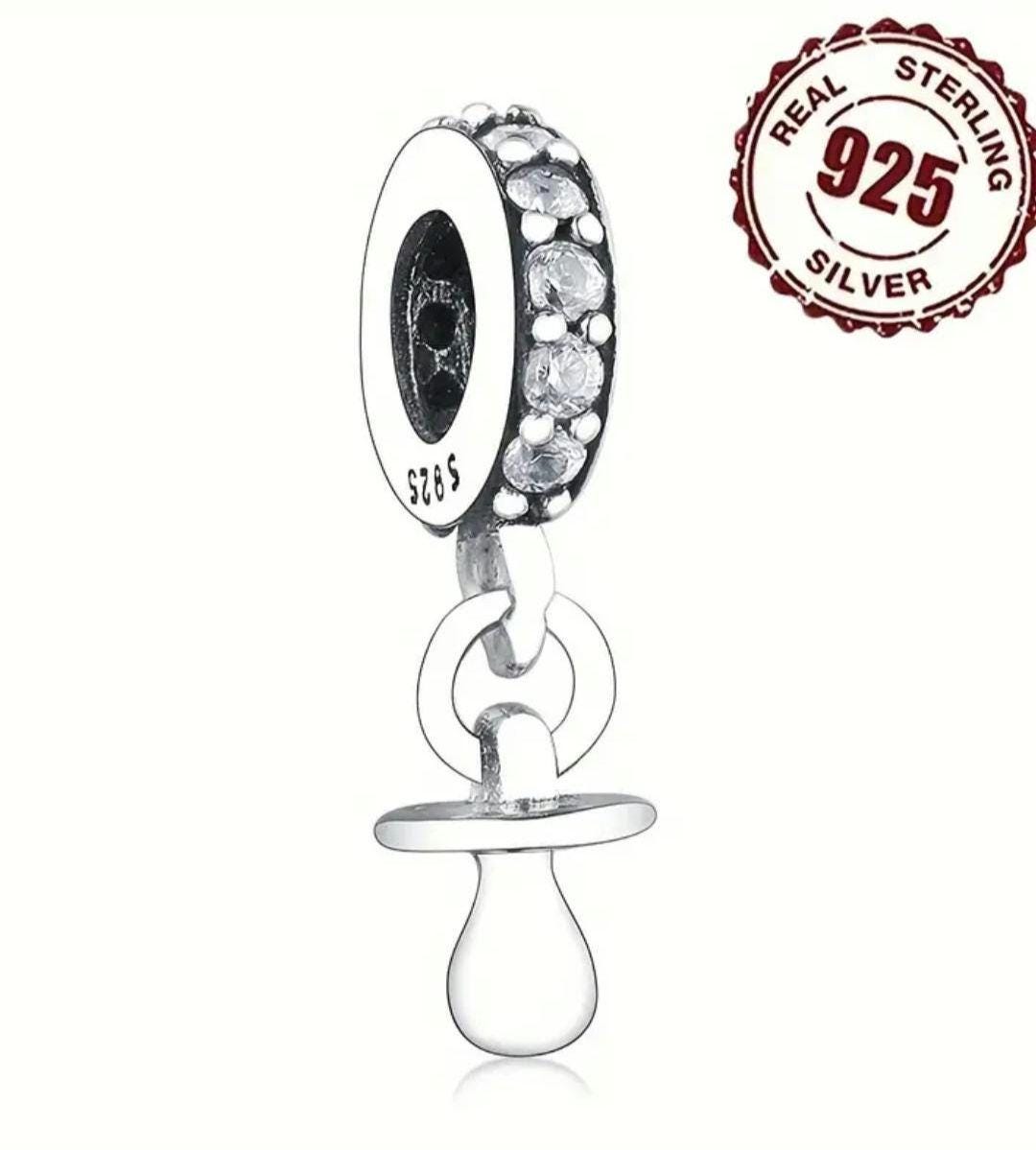 Sterling Silver Pacifier, Baby Pacifier, Binkie, Baby, Pacifier, Newborn, Baby Shower, Gift ...