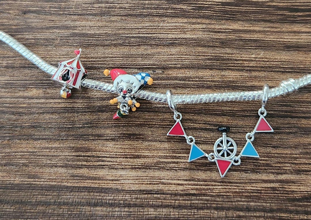 Sterling Silver Circus Charm, Silver Circus/carnival Charm, Bracelet ...