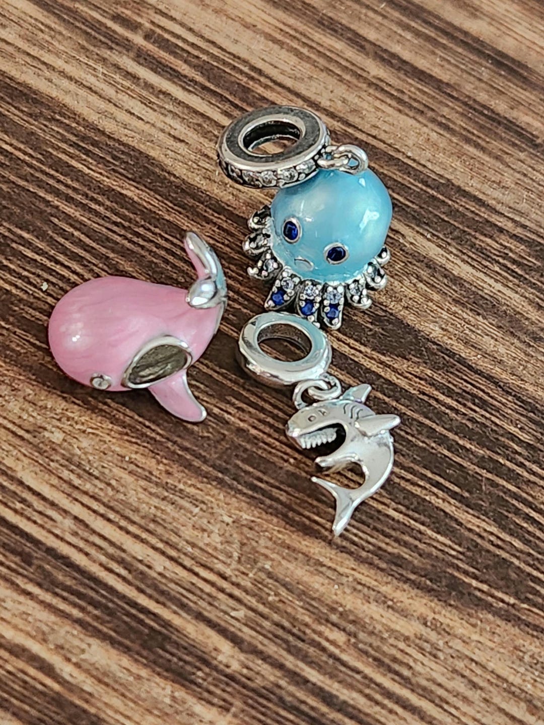 Whale, Shark, Octopus Charm, Sea Life Charm, Pandora Style, S925, Gift ...