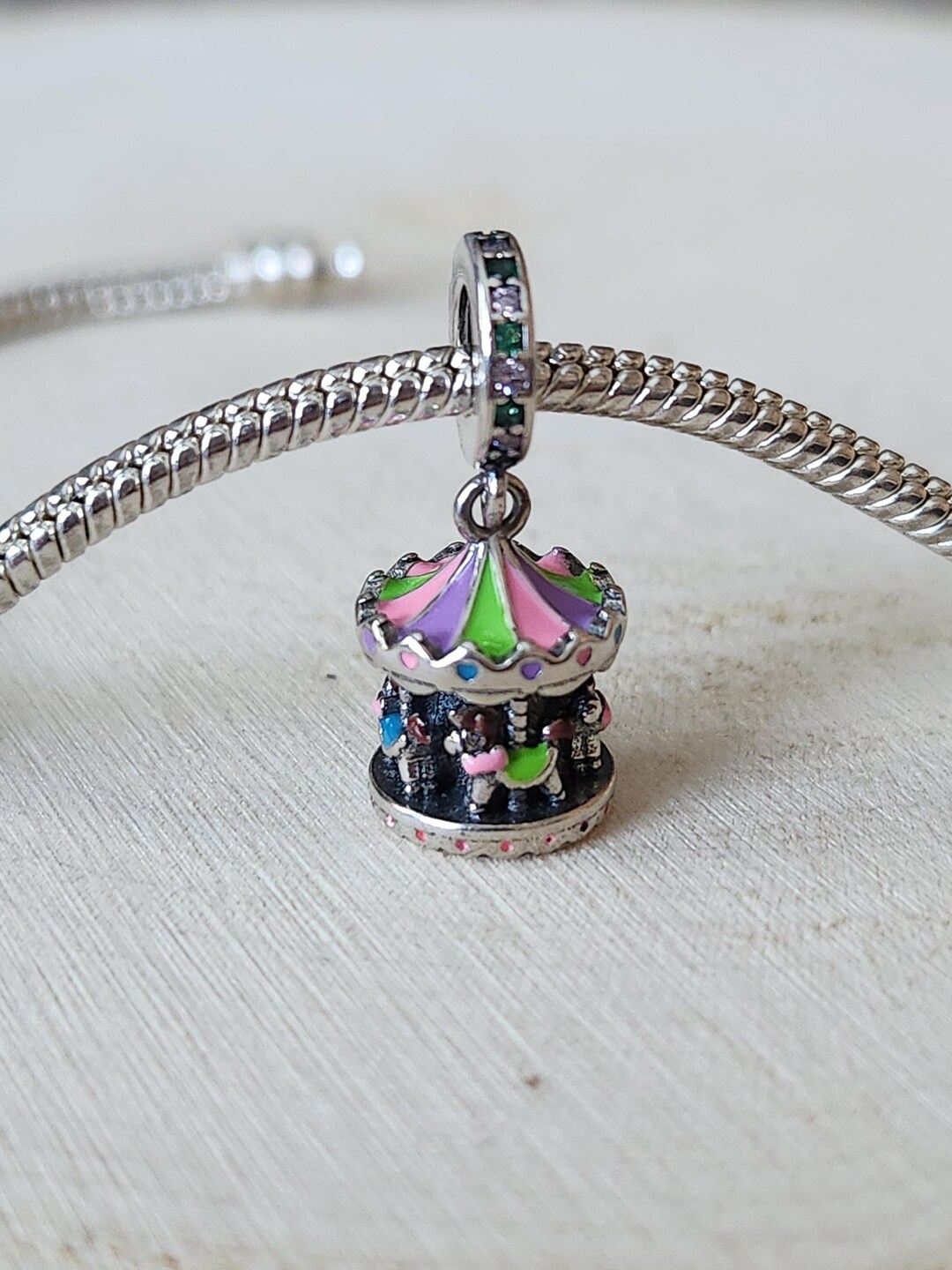 Merry Go Round Charm, Carousel Carnival Charm, Bracelet Charm, Circus ...