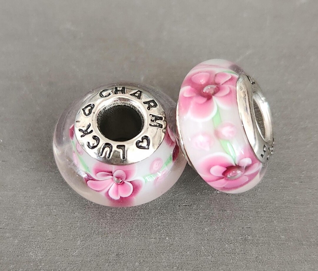 Pandora Style Glass Bead, Pandora Style Murano Glass Bead, Glass Beads ...