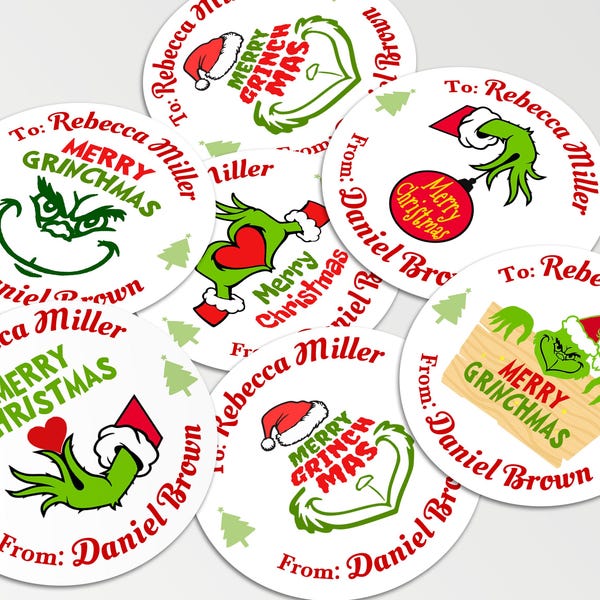 The Grinch Stickers - Etsy