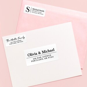 Wedding Return Address Labels/custom Guest Address Labels/clear & White ...