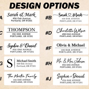 Wedding Return Address Labels/custom Guest Address Labels/clear & White ...