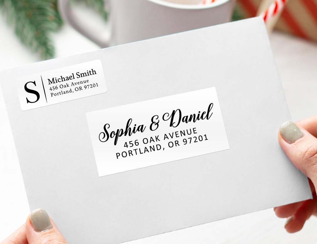 Wedding Return Address Labels/custom Guest Address Labels/clear & White Address Labels/return ...