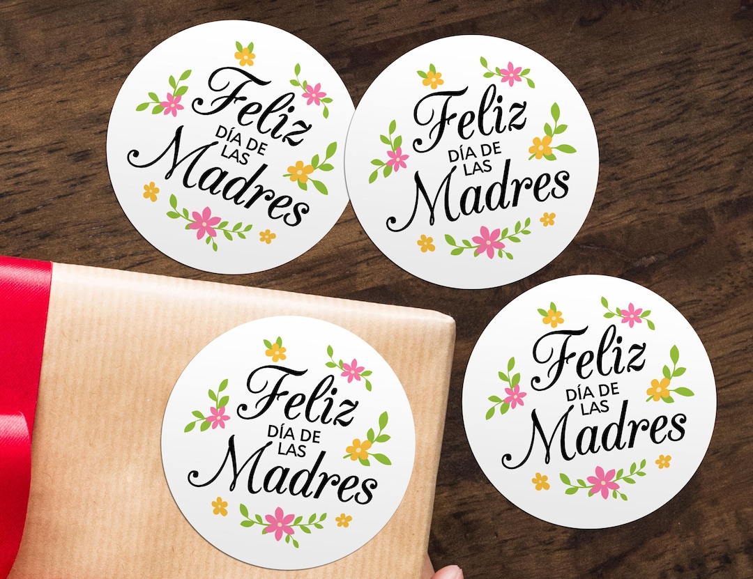 Feliz Día De Las Madres Personalized Stickers/round Mother's Day Gift ...