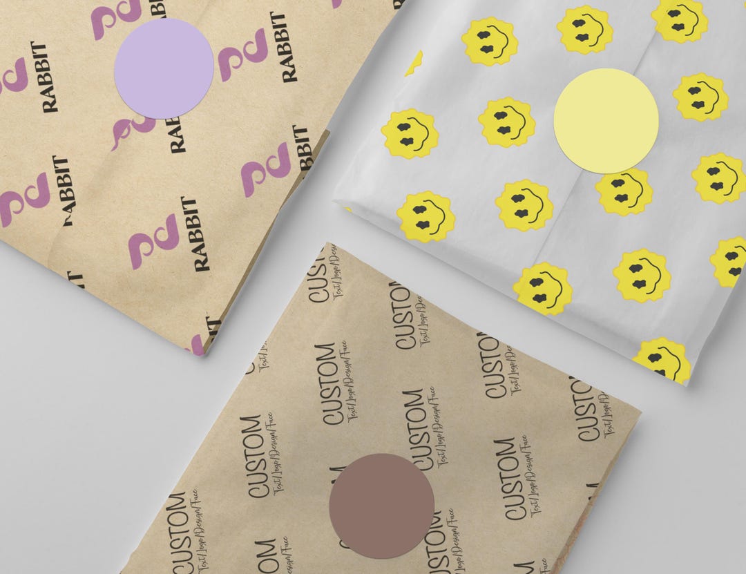 CUSTOM Logo Tissue Paper, Personalized Tissue Paper, Custom Logo ...